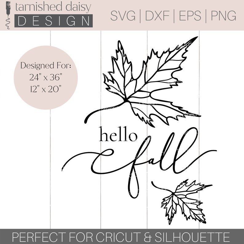 Hello Fall Svg Fall Sign Svg Fall Svg Autumn Svg Fall Leaf | Etsy