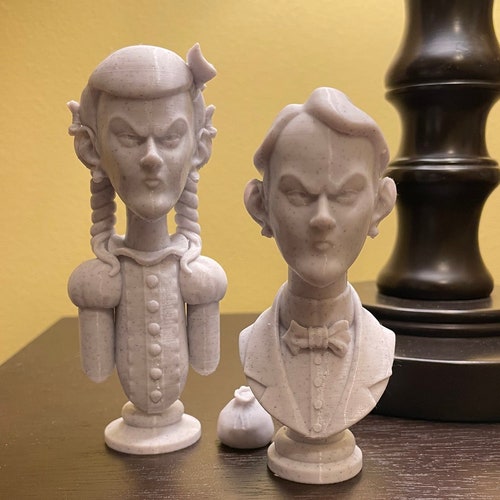 Haunted Mansion Miniature Dread Family Busts W/ Pedestals - Etsy