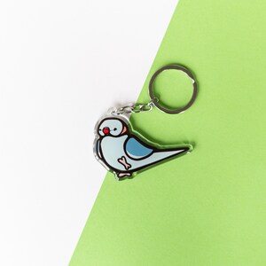 Indian Ringneck Acrylic Keychains, Pick Your Parakeet! - Custom Parrot ...