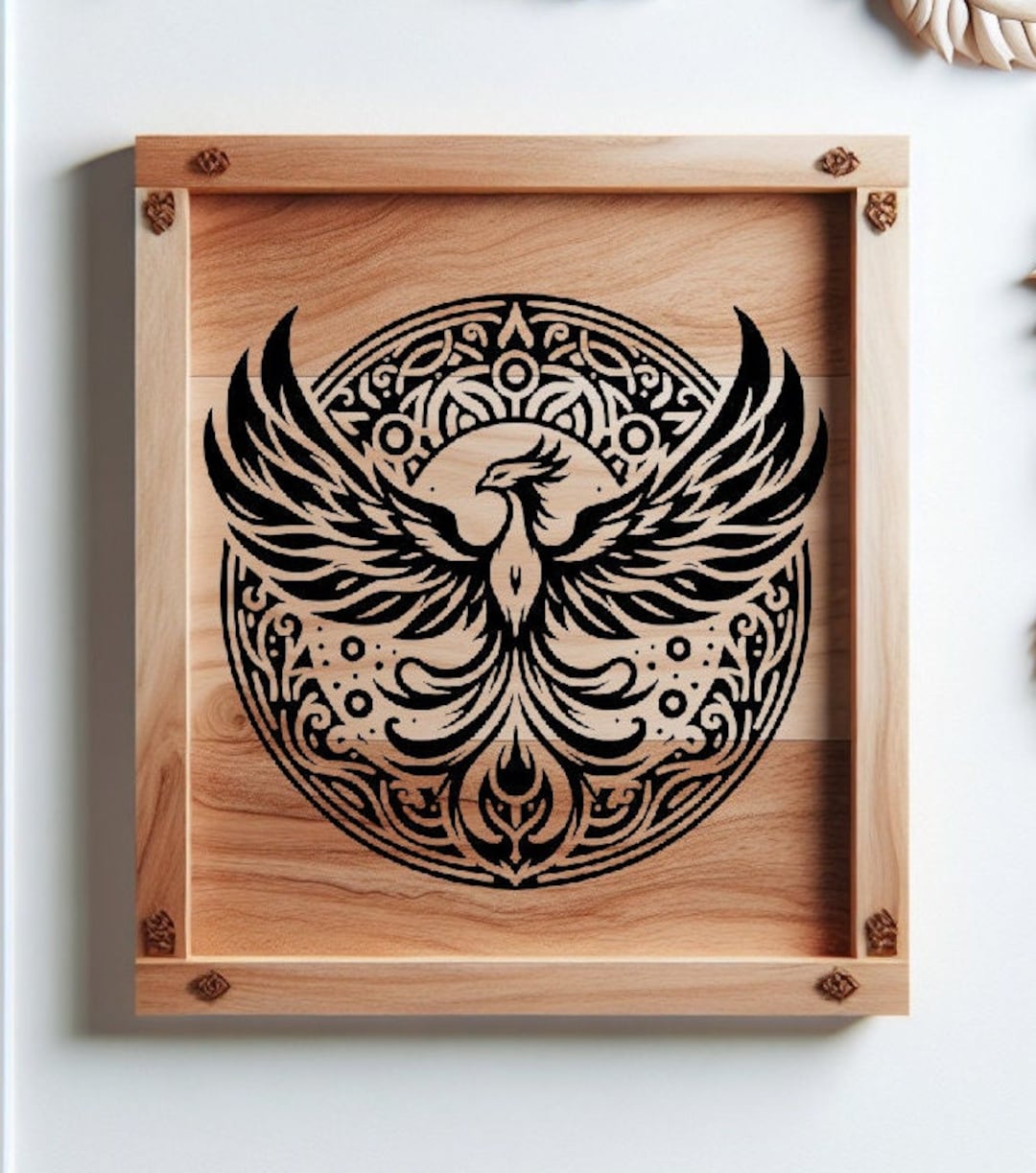 Phoenix SVG Mandala | Tribal Phoenix Laser Cut File | Spiritual Phoenix ...
