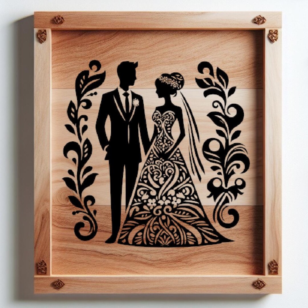 Wedding Couple - Cute Beautiful SVG - Etsy