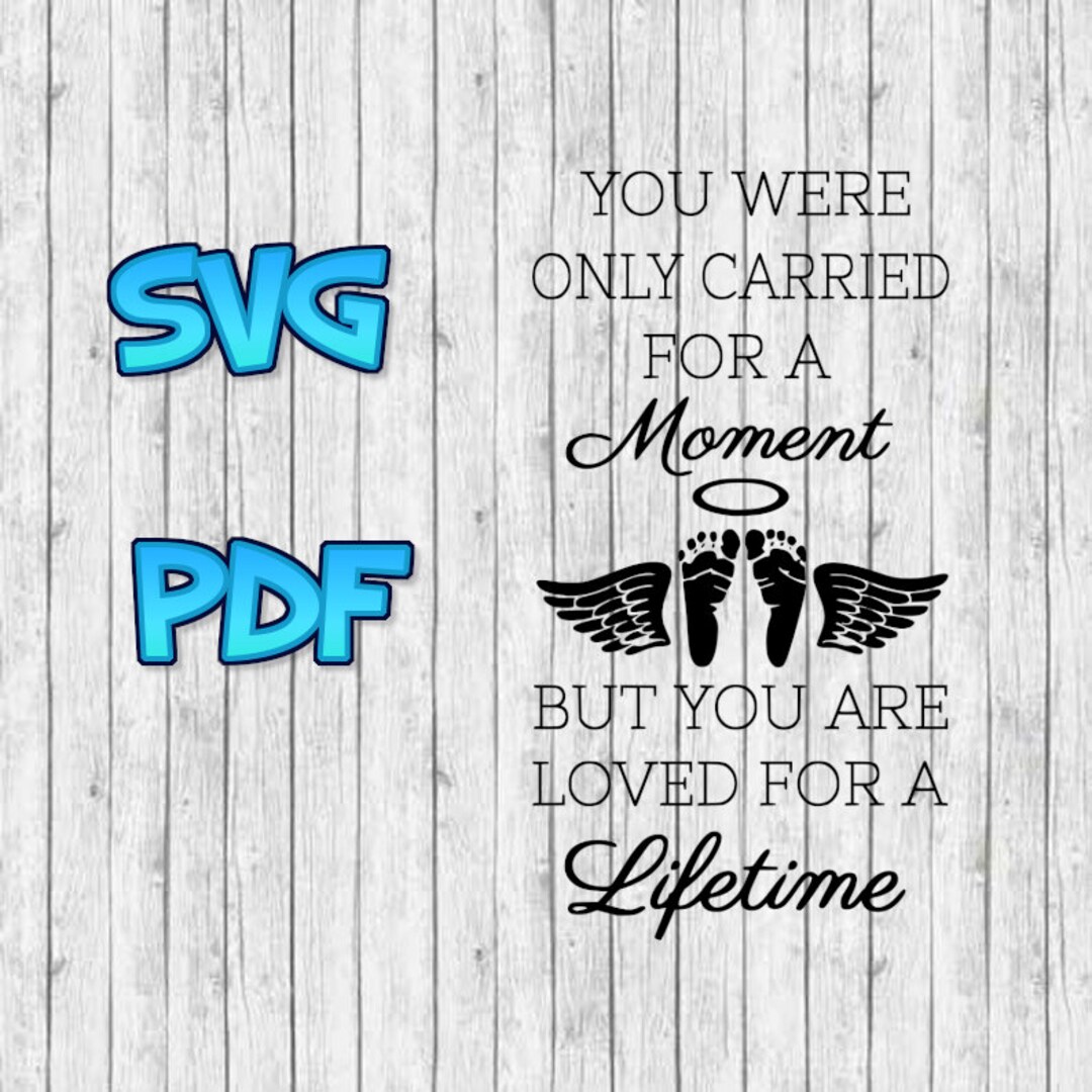 Memorial for Infant Infant Loss SVG and PDF File Only - Etsy