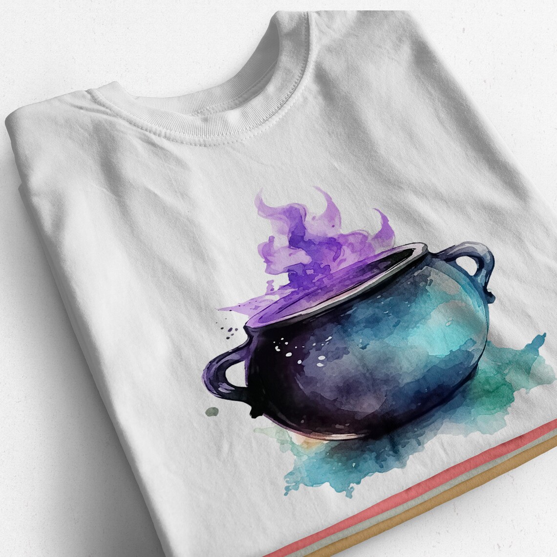 Watercolor Halloween Magic Cauldron PNG Clipart Magic Pot - Etsy