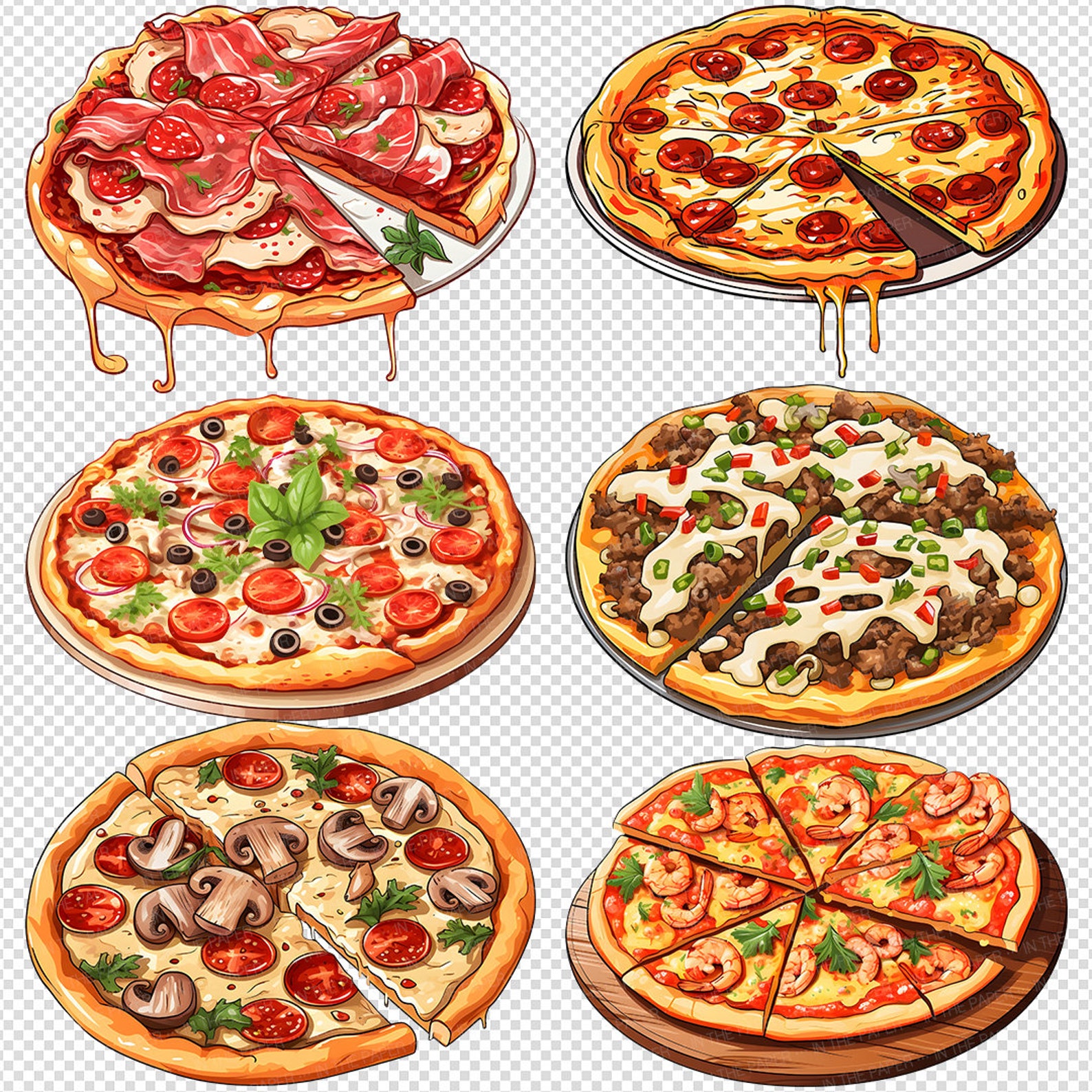 Pizza PNG Food Clipart Recipe Pepperoni Hawaiian Arugula Pulled Pork ...