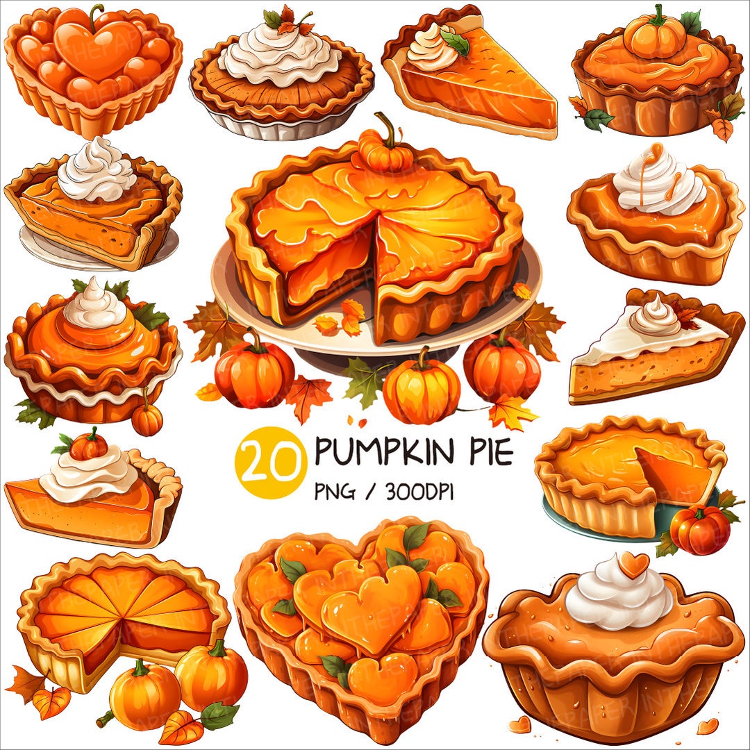 Pumpkin Pie PNG | Halloween Thanksgiving Dessert Clipart Tart Pastry ...