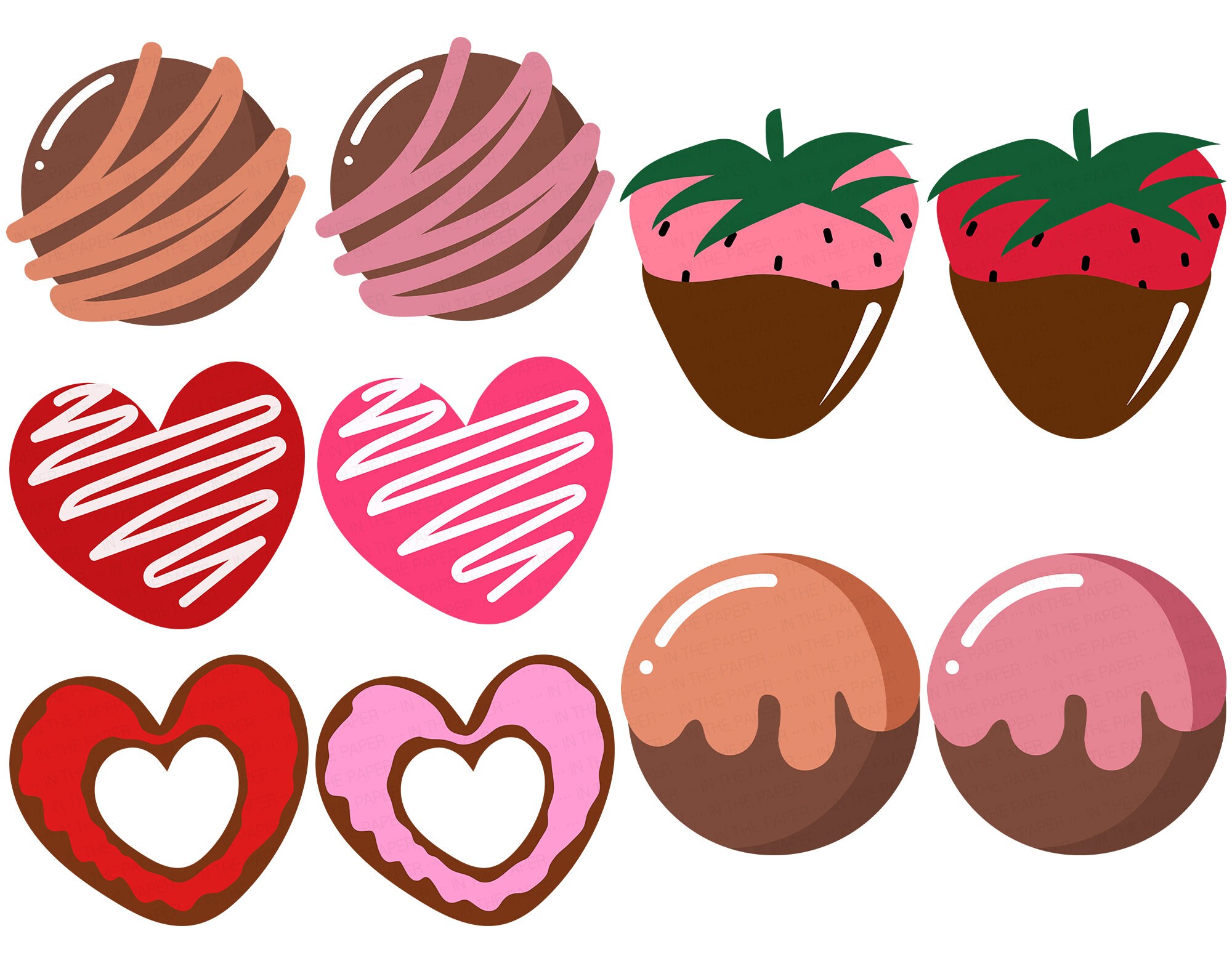 Cute Dessert SVG Cupcake PNG Valentine Day Clipart Donut Chocolate ...