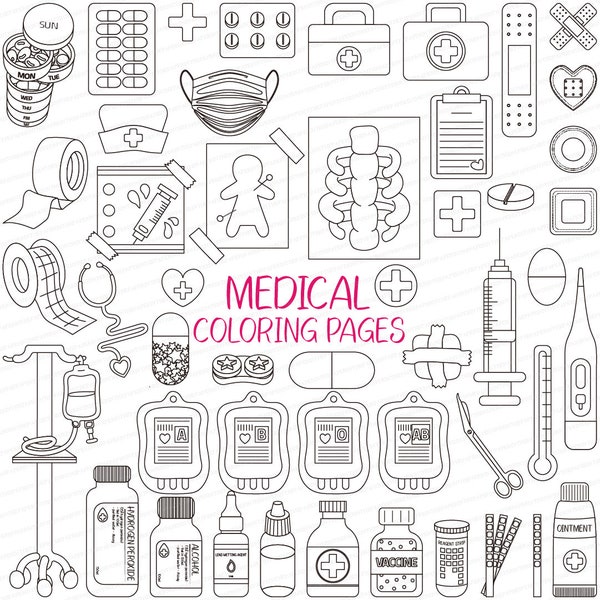 Phlebotomy Coloring Book - Etsy