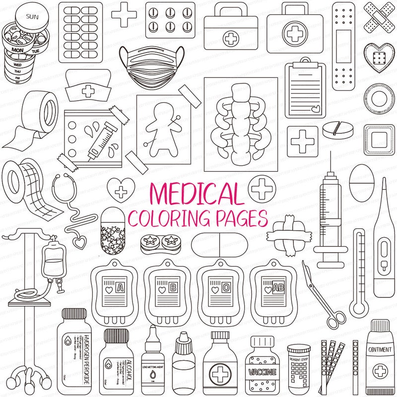 Phlebotomy Coloring Book - Etsy