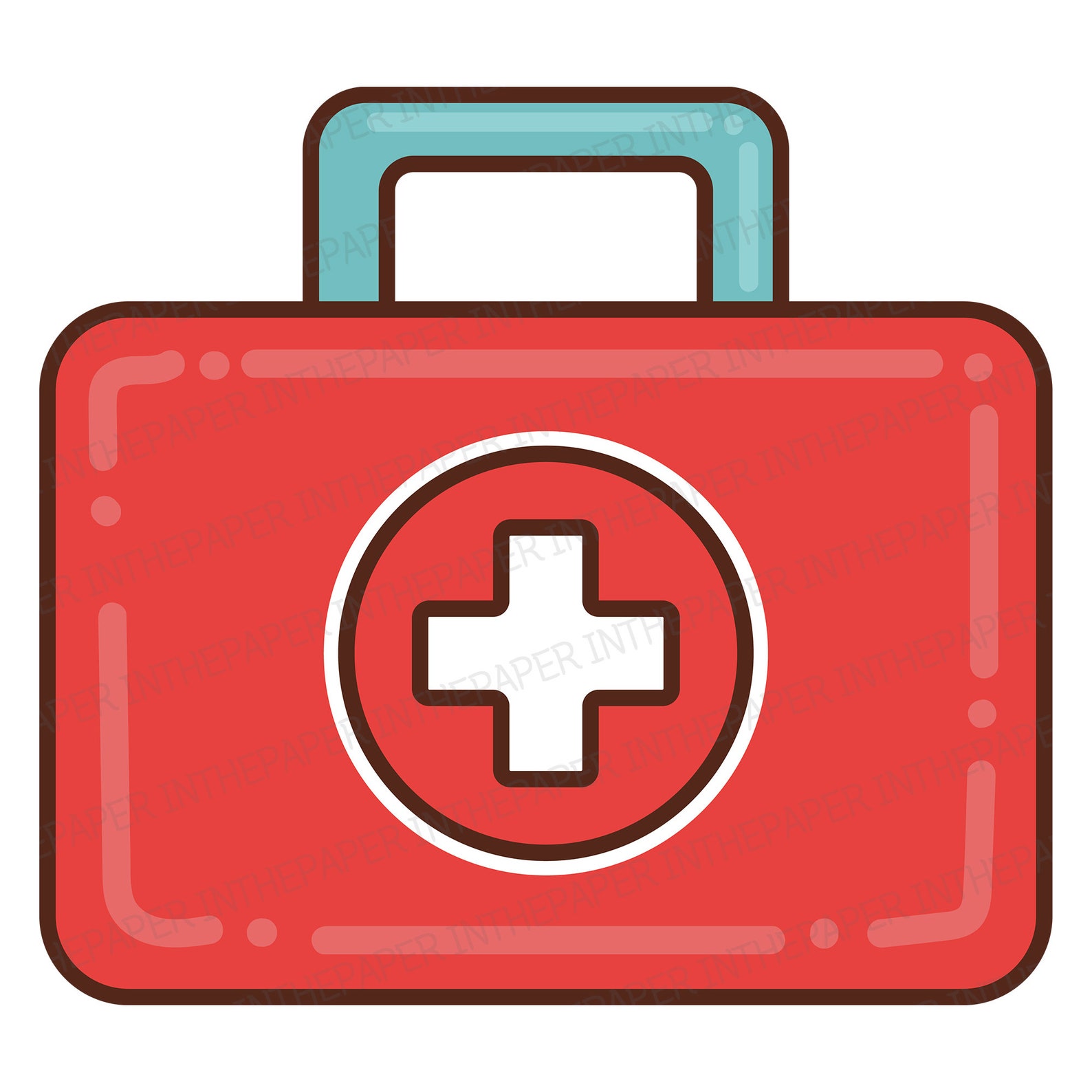 Cute Red First Aid Box PNG, SVG, Health, Medical, Healthcare, Clip Art ...