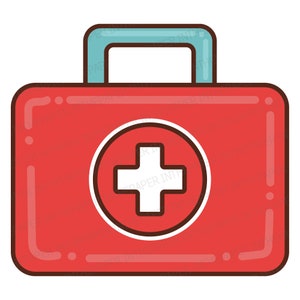 Cute Red First Aid Box | PNG, SVG, Health, Medical, Healthcare, Clip ...
