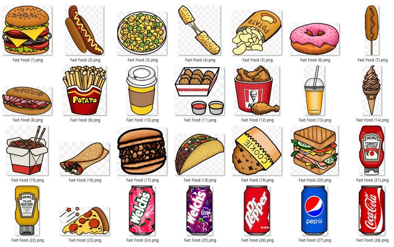 Fast Food SVG Junk Food PNG, Clip Art, Menu, PNG, Hamburger, Corn Dog ...