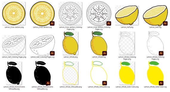Lemon Slice Coloring Page