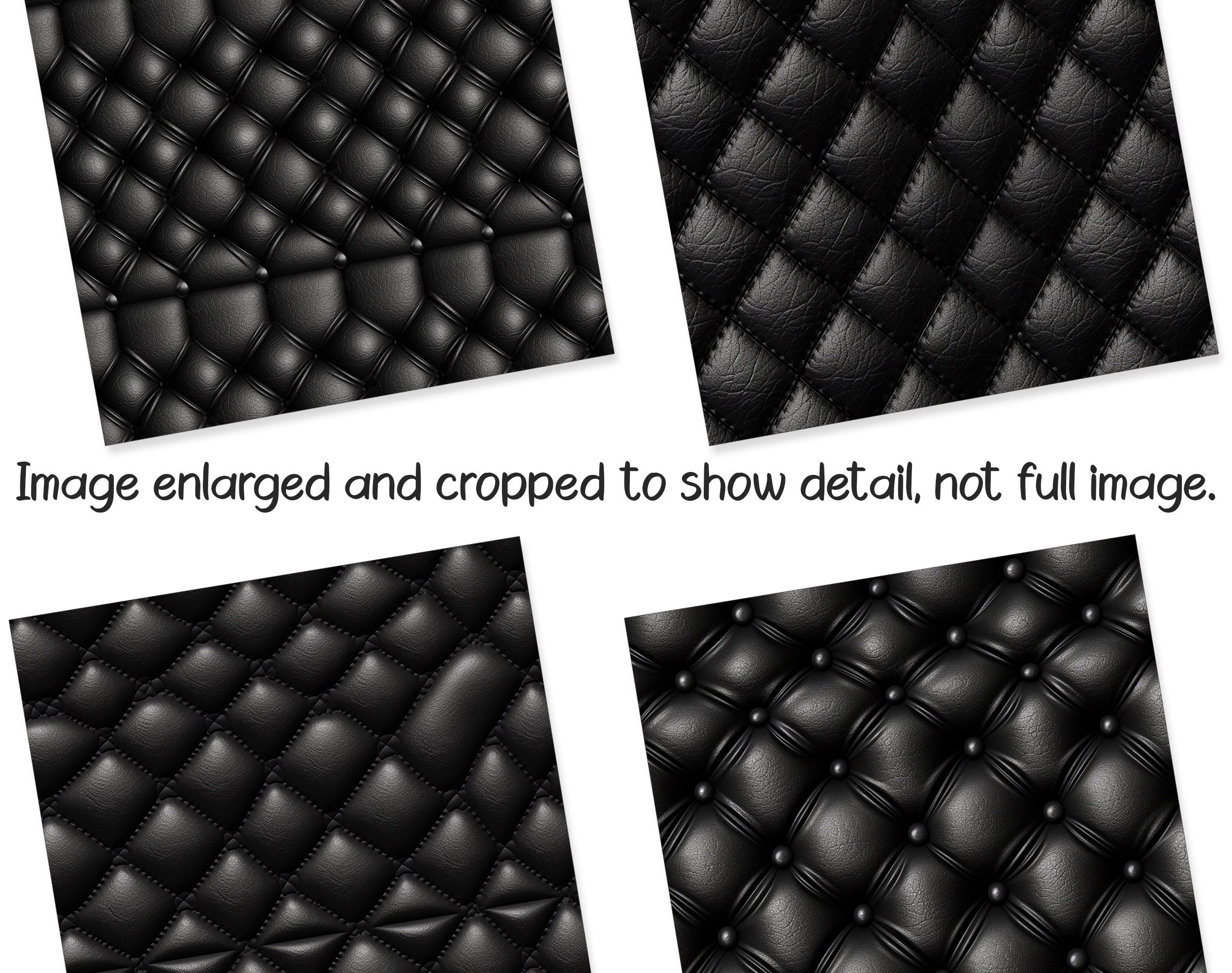Seamless Black Leather Digital Paper Embossing, Real Textures, Rustic ...