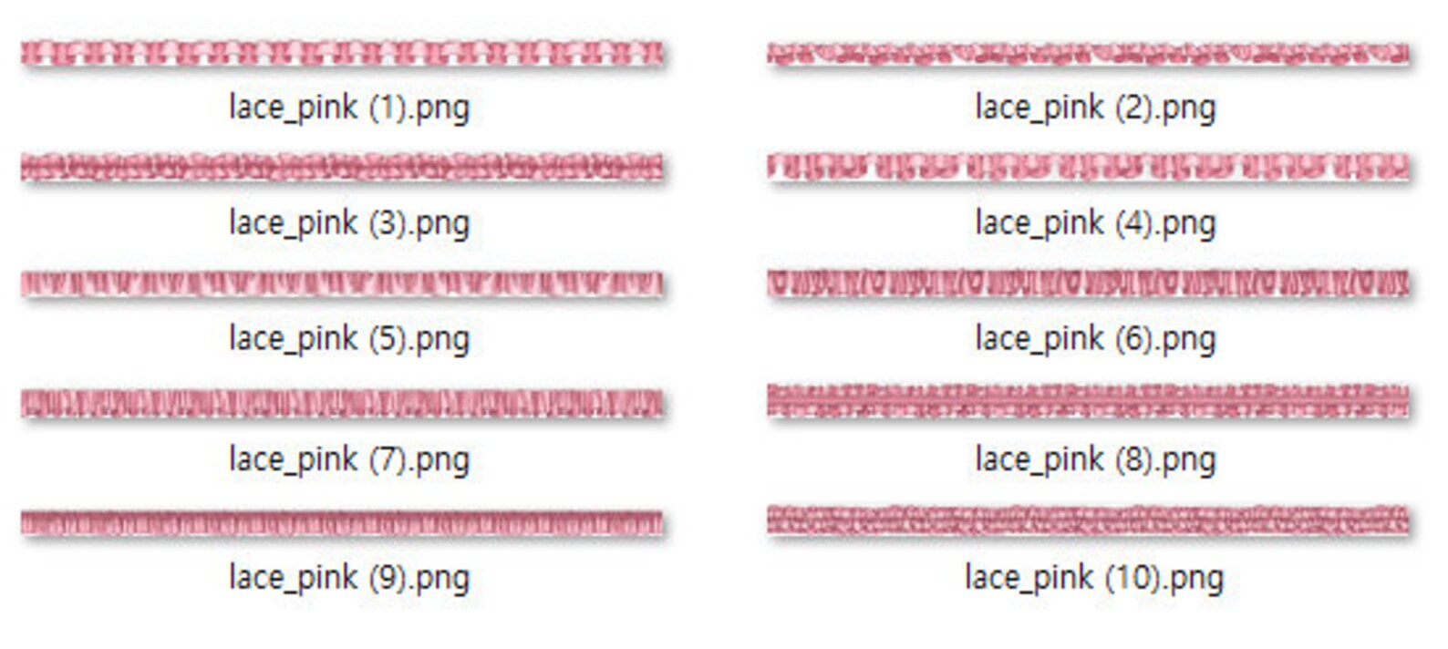 LACE PNG Ruffle Clip Art Frill Wrinkled Lace Lace - Etsy