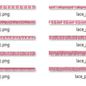 LACE PNG | Ruffle Clip Art Frill Wrinkled Border Princess Style Pattern ...