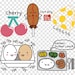 Kawaii Food PNG Cute Stickers SVG Korean Dessert Sweet Japanese Hot Dog ...