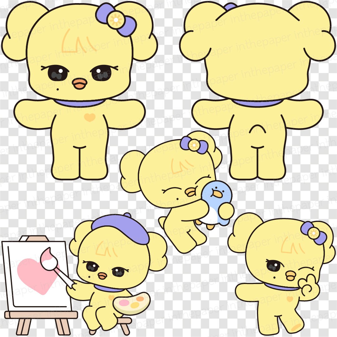 IVE Character Minive SVG PNG Clipart K-pop Dive Korean Girl Group Idol ...