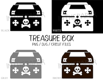 Pirate Treasure SVG Treasure Chest Cut File Kids Pirate - Etsy