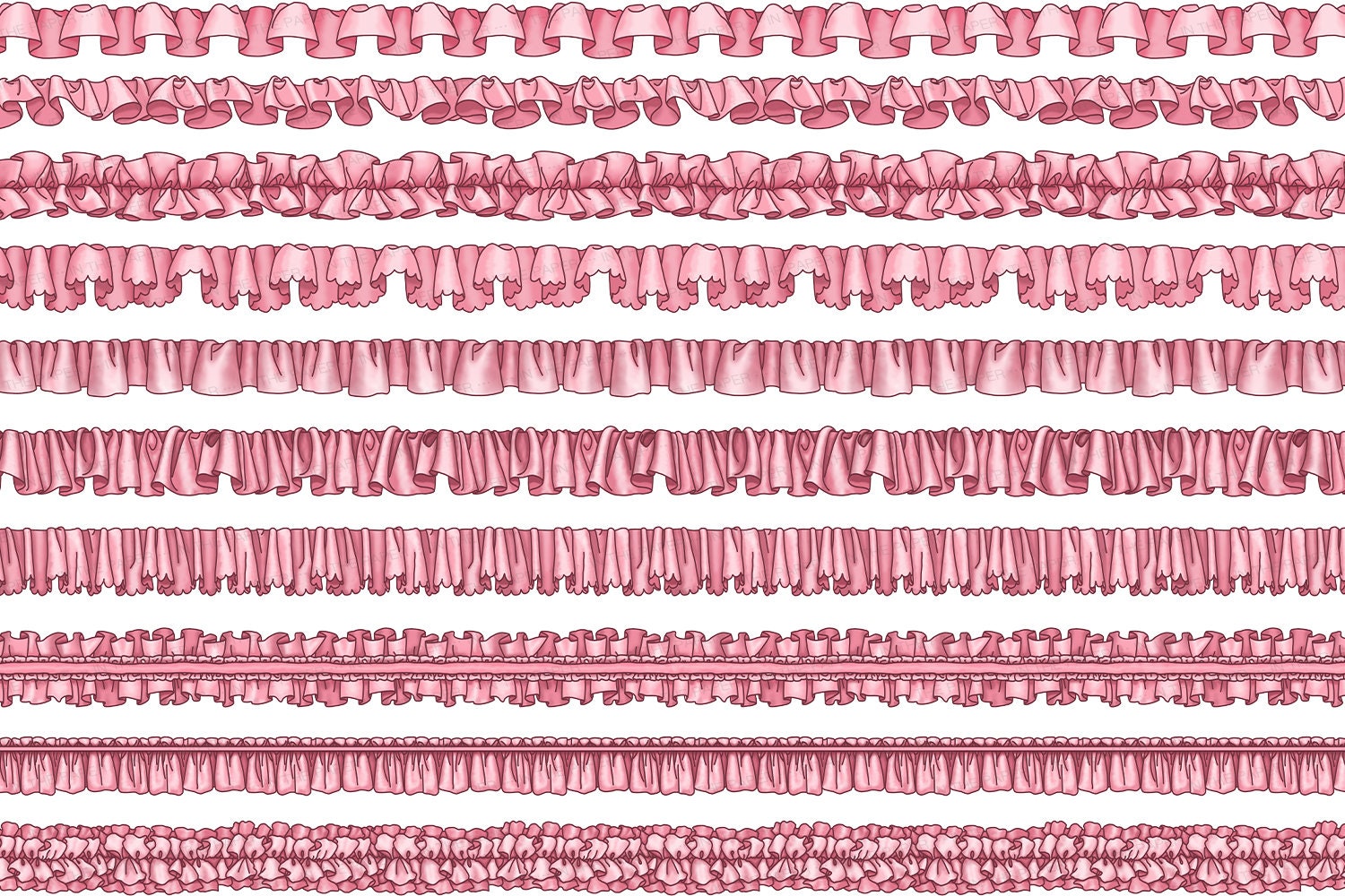 LACE PNG Ruffle Clip Art Frill Wrinkled Lace Lace - Etsy