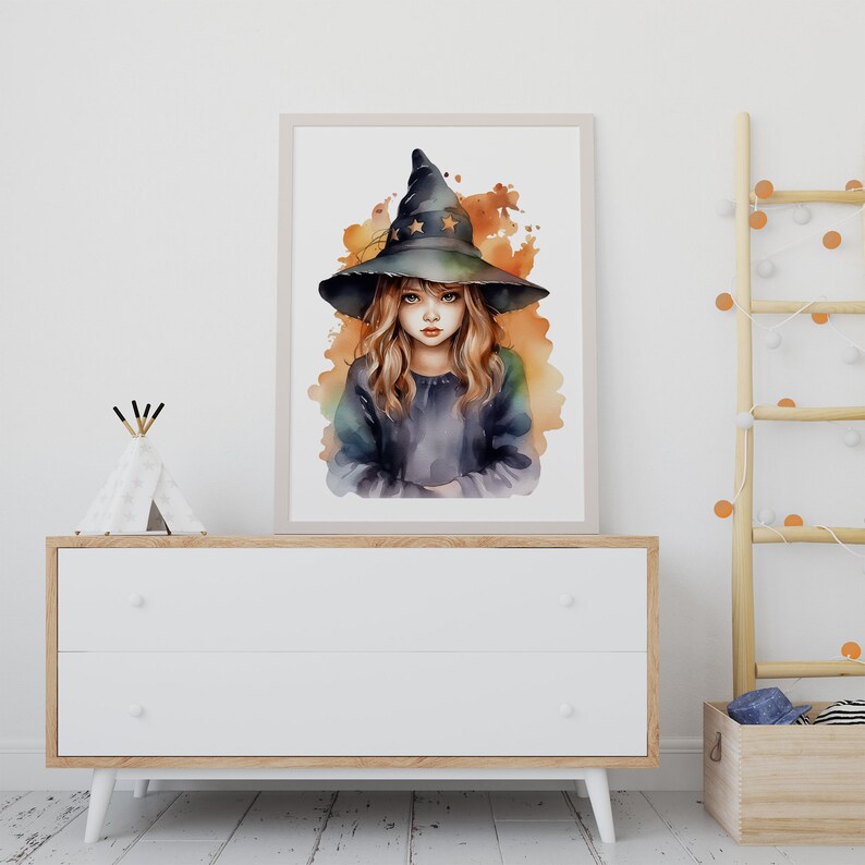Watercolor Witch Hat Halloween Girl PNG Clip Art Witch Hat - Etsy
