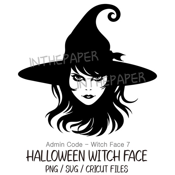 Witch Face Silhouette Clip Art