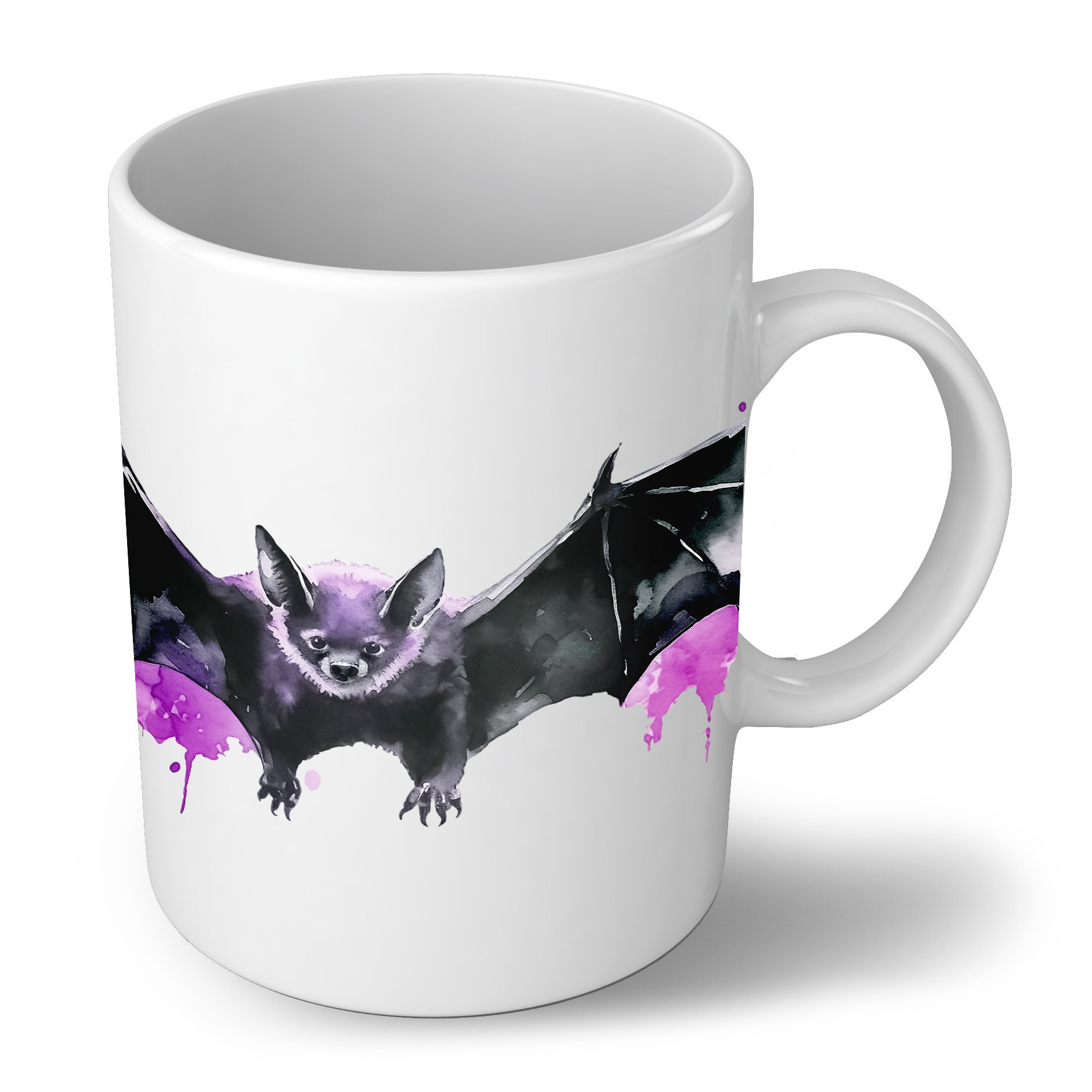 Watercolor Halloween Purple Bat PNG Clip Art Violet - Etsy