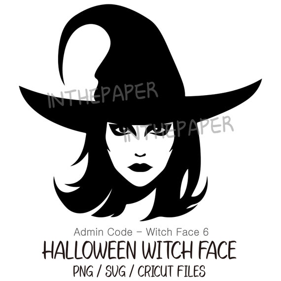 Witch Face Silhouette Clip Art