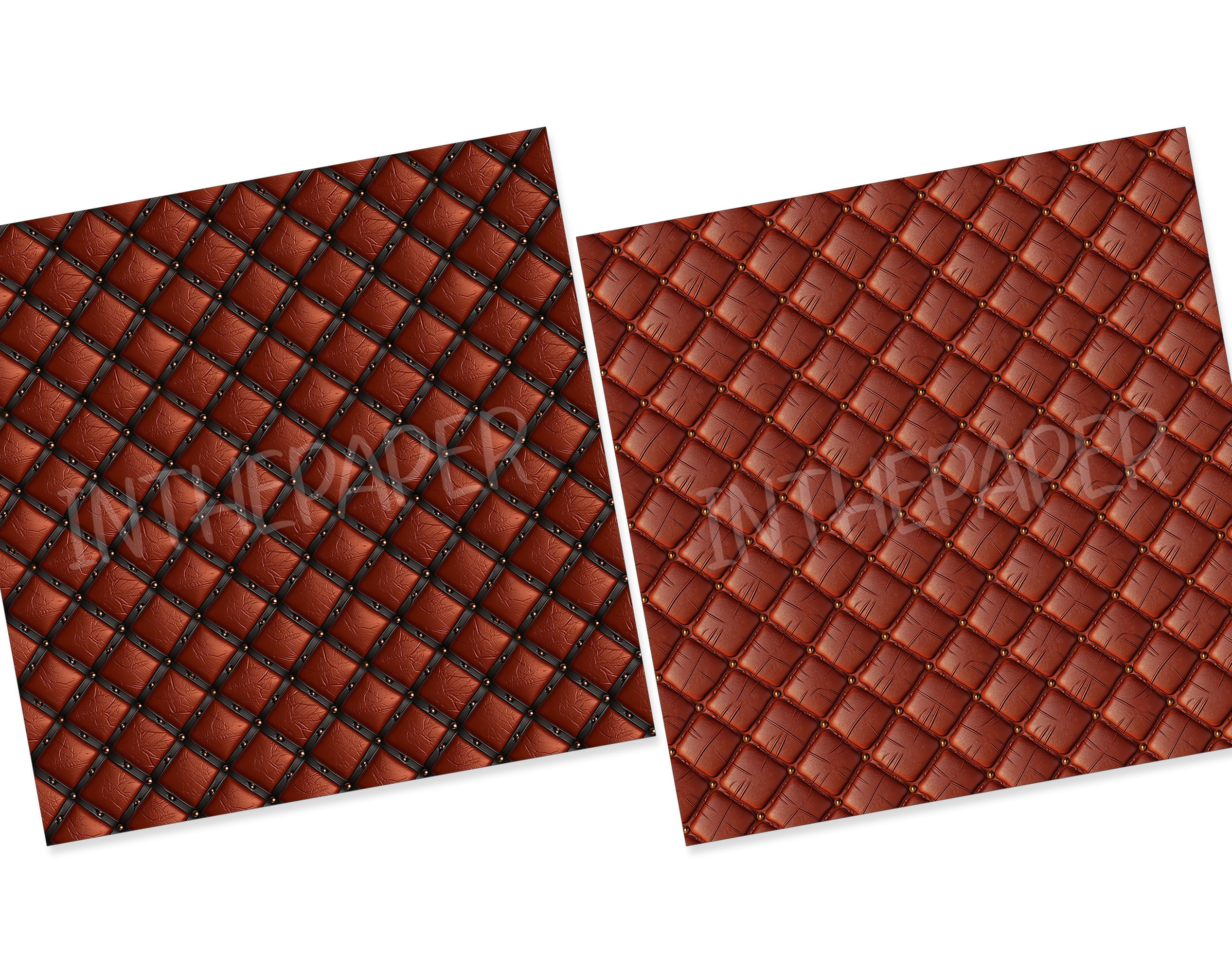 Seamless Brown Leather Digital Paper | Embossing, Real Textures, Rustic ...