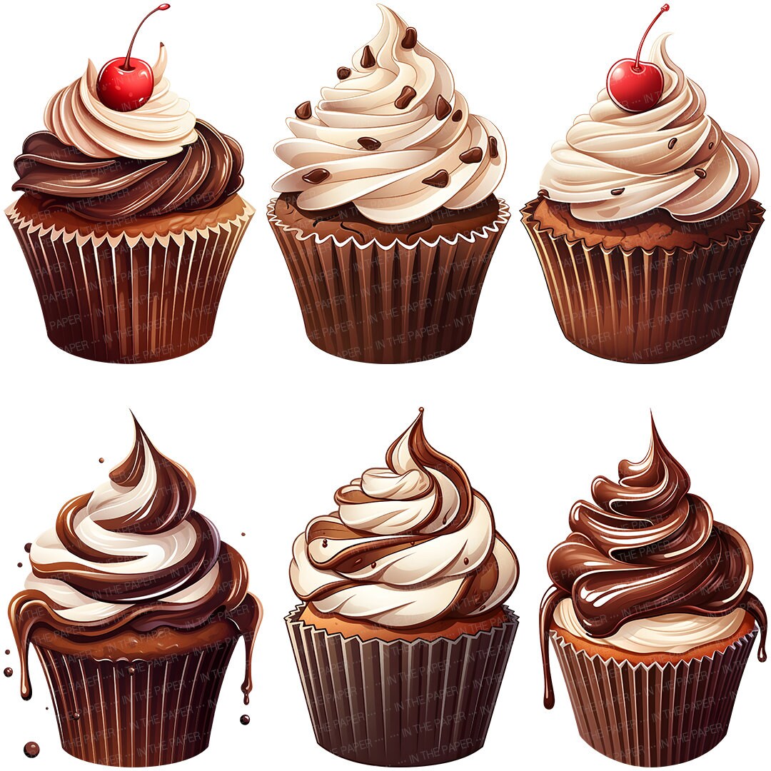 Chocolate Cupcake PNG Valentine's Day Clip Art Sweets Dessert Cute Food ...