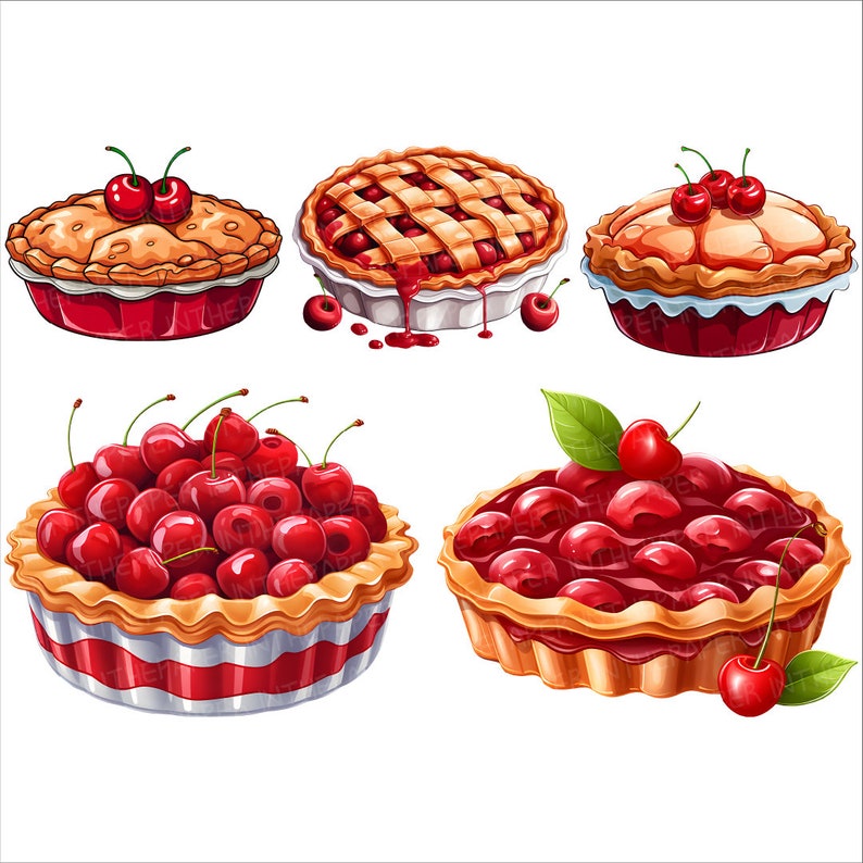 Cherry Pie PNG | Fruit Tart Dessert Berry Clip Art Pastry Piece Cake ...