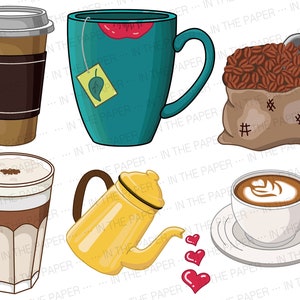 COFFEE SHOP PNG | Clip Art, Cafe, Milk, Cupcake, Macaroons, Heart Latte ...