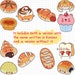 Kawaii Bread PNG | Dessert SVG Planner Sticker Goodnote Korean Sweet Bakery Chocolate Muffin ...