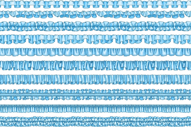 LACE PNG | Ruffle Clip Art Frill Wrinkled Border Princess Style Pattern ...