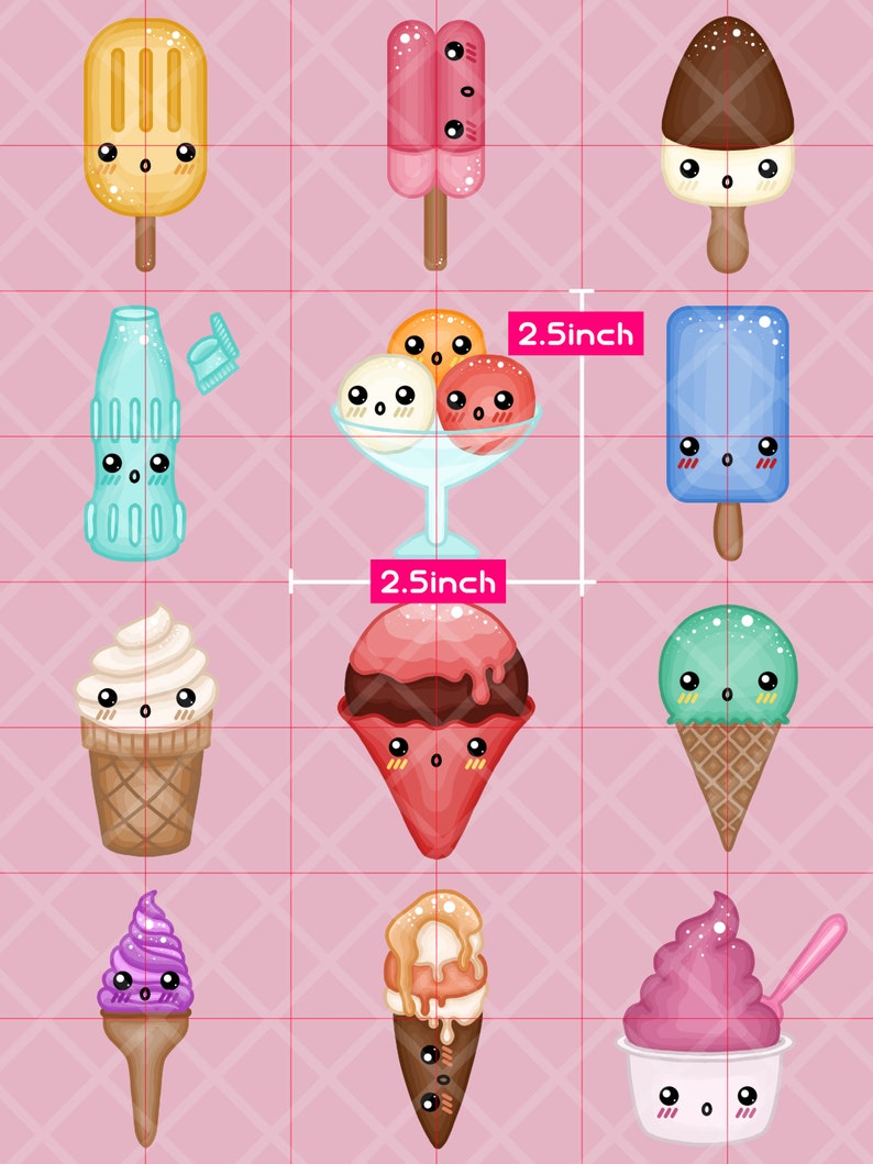 Kawaii Ice Cream PNG Soft Corn Clip Art, Waffle Corn, Cute, Sticker ...