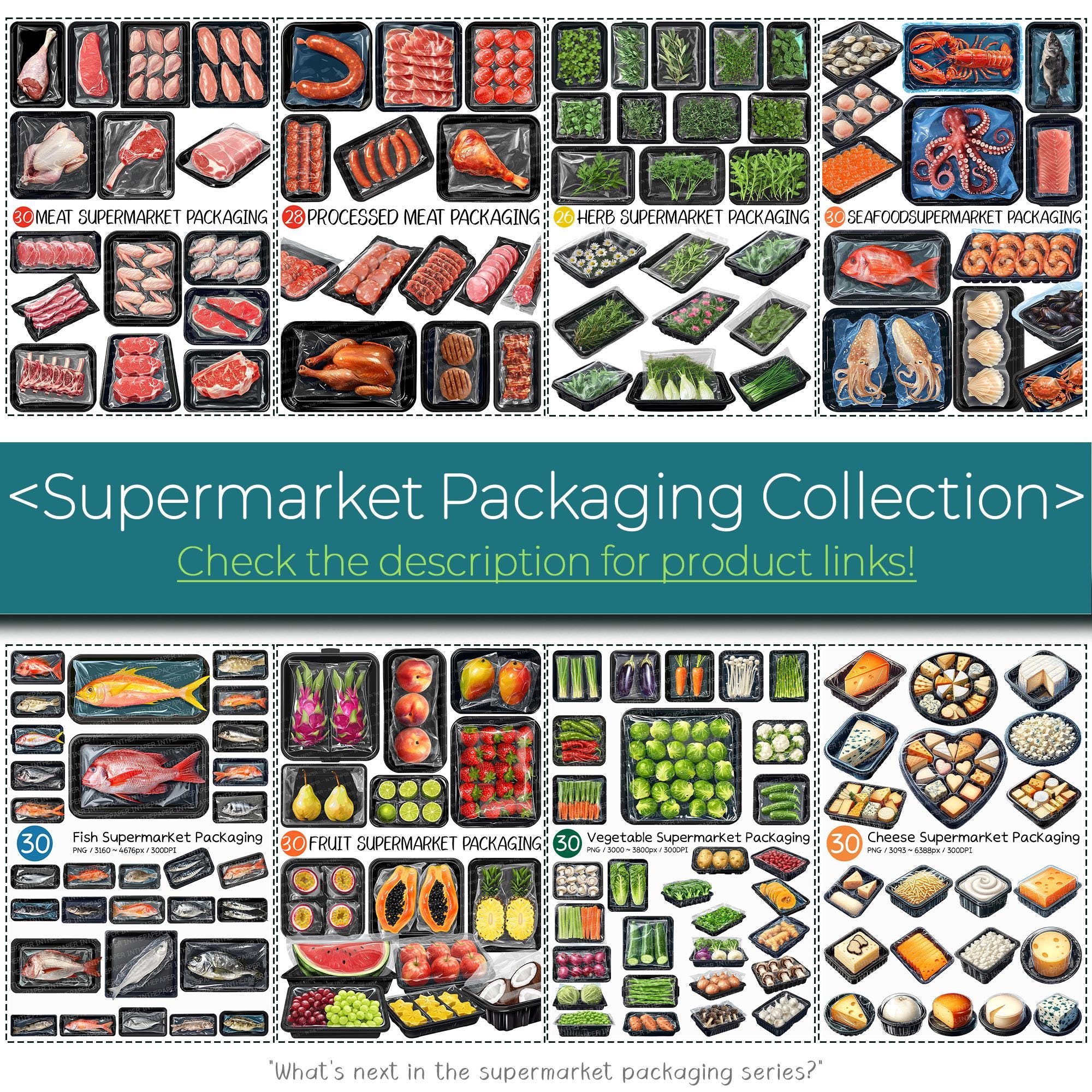 Processed Meat Packaging PNG | Market Plastic Polyethylene Bacon Beef ...