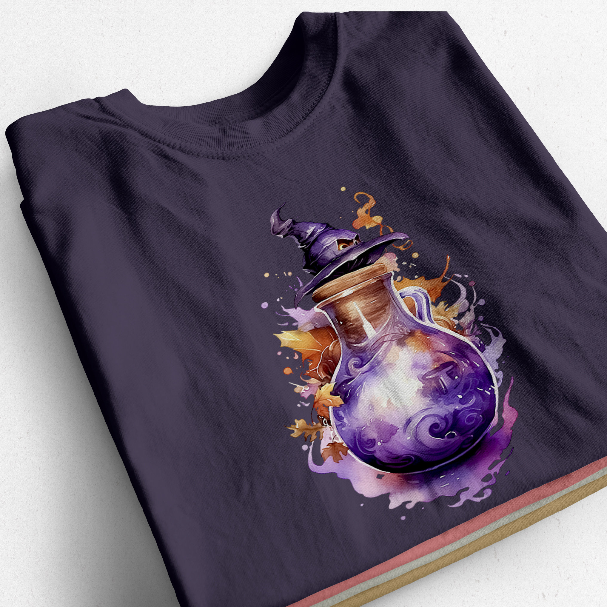 Watercolor Witch Hat Potion Glass Bottle PNG Witch Hat, Magic, Vial ...