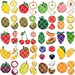 FRUIT Png Svg Clipart Tropical Summer Lemon Apple Peach Kiwi Watermelon ...