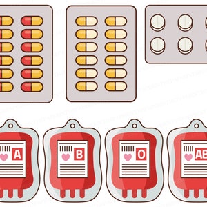 Medical Clipart Bundle | Doctor Nurse First Aid PNG SVG Kit Syringe ...