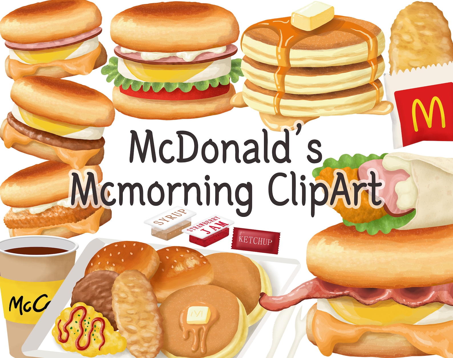 Mcdonalds Mcmorning Png Breakfast Mcmuffin Chicken - Etsy