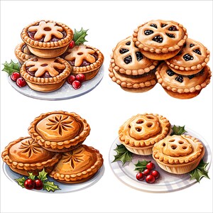 Mince Pie PNG | Christmas Dessert Clip Art British Tart Pastry Cake ...