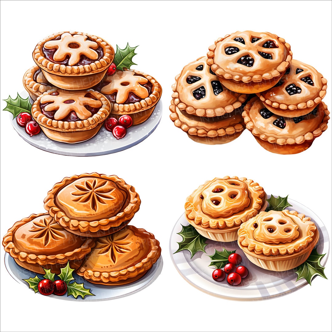Mince Pie PNG | Christmas Dessert Clip Art British Tart Pastry Cake ...