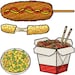 Fast Food SVG | Junk Food PNG, Clip Art, Menu, PNG, Hamburger, Corn Dog ...