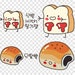 Kawaii Bread PNG | Dessert SVG Planner Sticker Goodnote Korean Sweet Bakery Chocolate Muffin ...