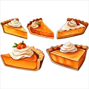 Pumpkin Pie PNG | Halloween Thanksgiving Dessert Clipart Tart Pastry ...