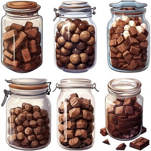 Valentine's Day Chocolate Gift in Glass Bottle PNG | Sweets Clipart ...