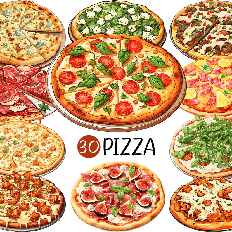 Pizza PNG Food Clipart Recipe Pepperoni Hawaiian Arugula Pulled Pork ...