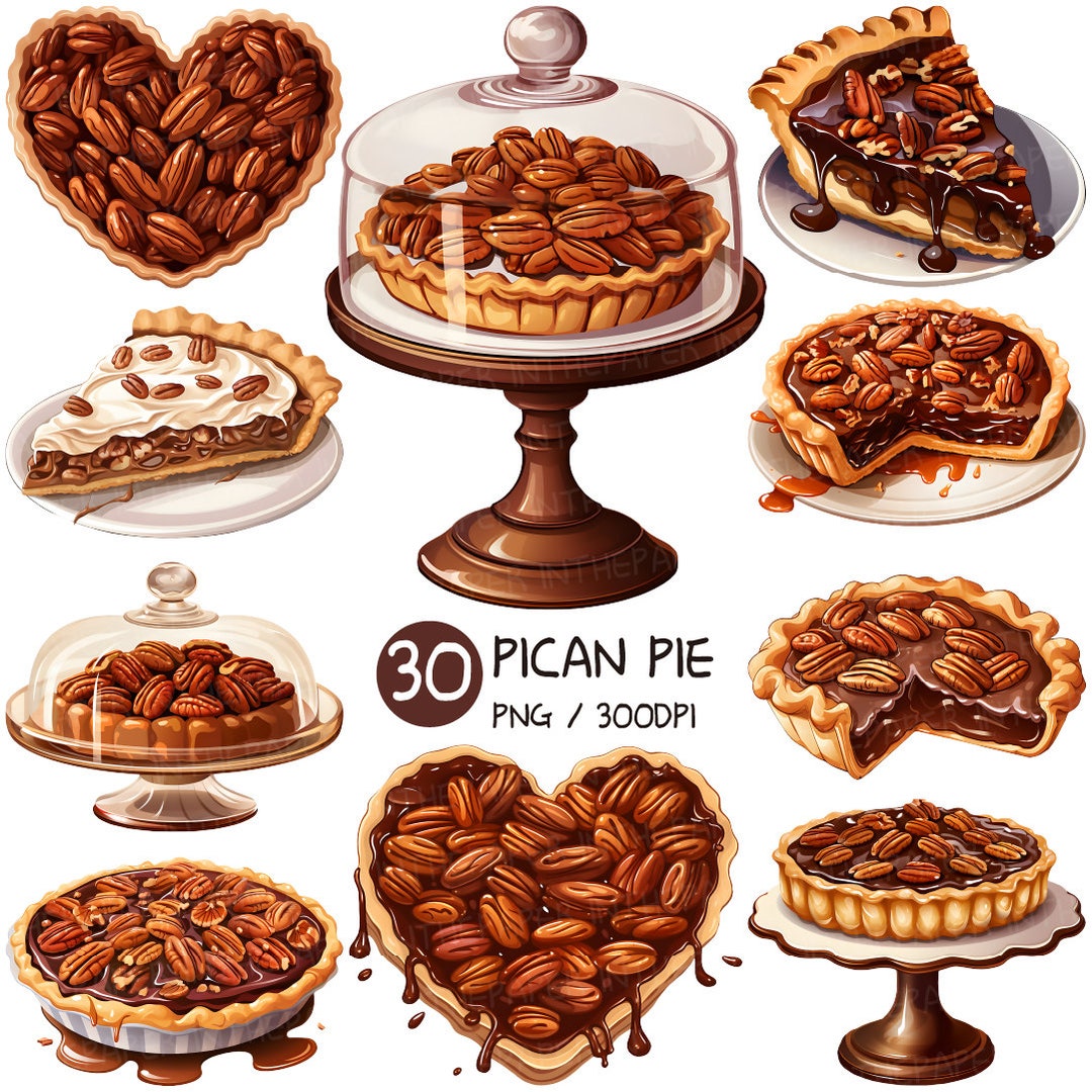 Pecan Pie PNG | Nuts Dessert Clipart Sweet Bakery Bread Heart Pastry ...