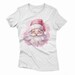 Smiling Pink Santa Face Watercolor PNG | Warm Christmas Decor ...