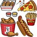 Fast Food SVG | Junk Food PNG, Clip Art, Menu, PNG, Hamburger, Corn Dog ...