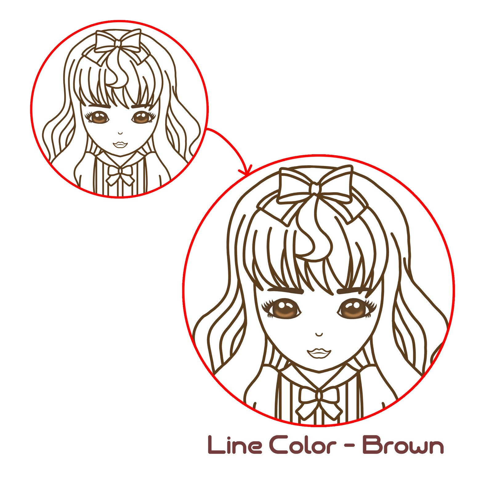 COLORING PAGES Baby Doll Png Marron Digital Download - Etsy